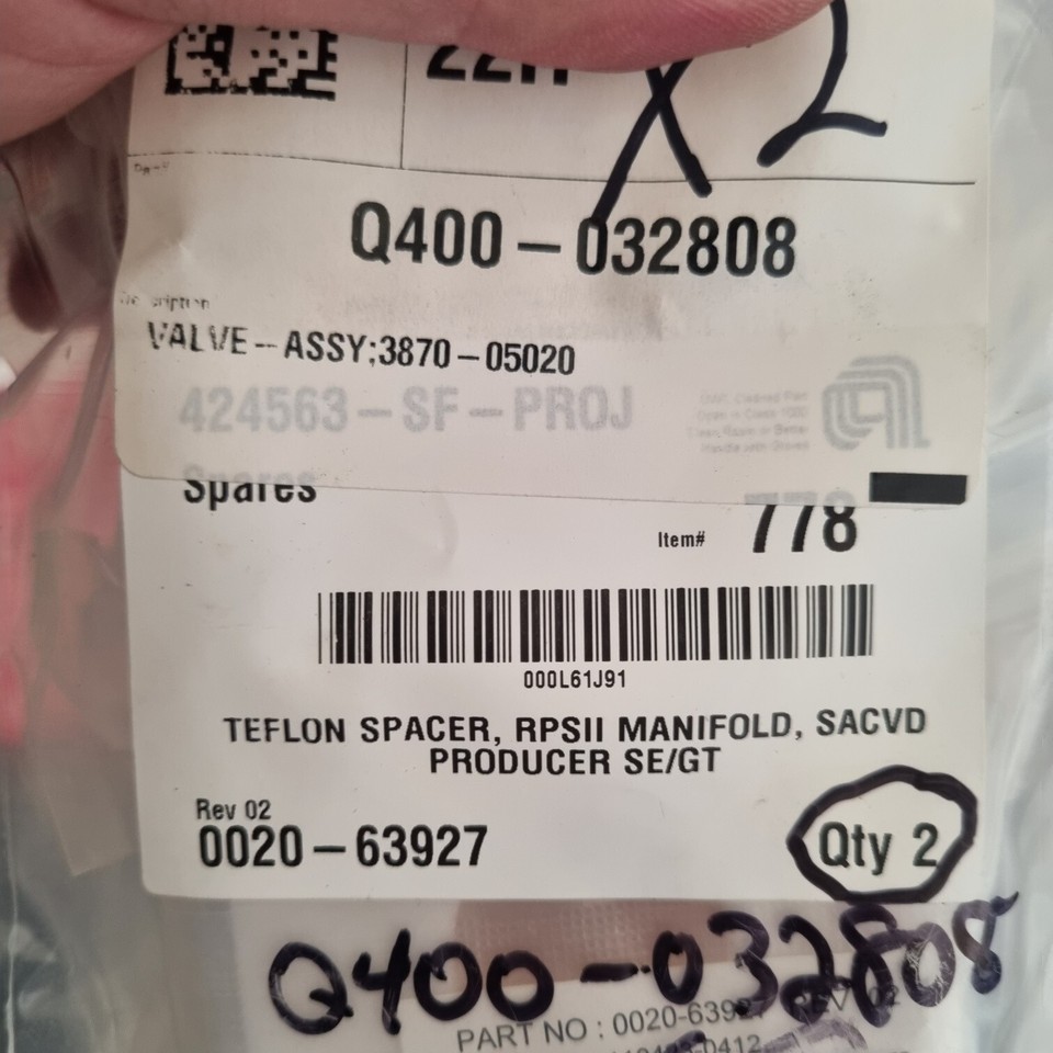TEFLON SPACER RPSII MANIFOLD SACVD PRODUCER SE/GT 0020-63927 | eBay