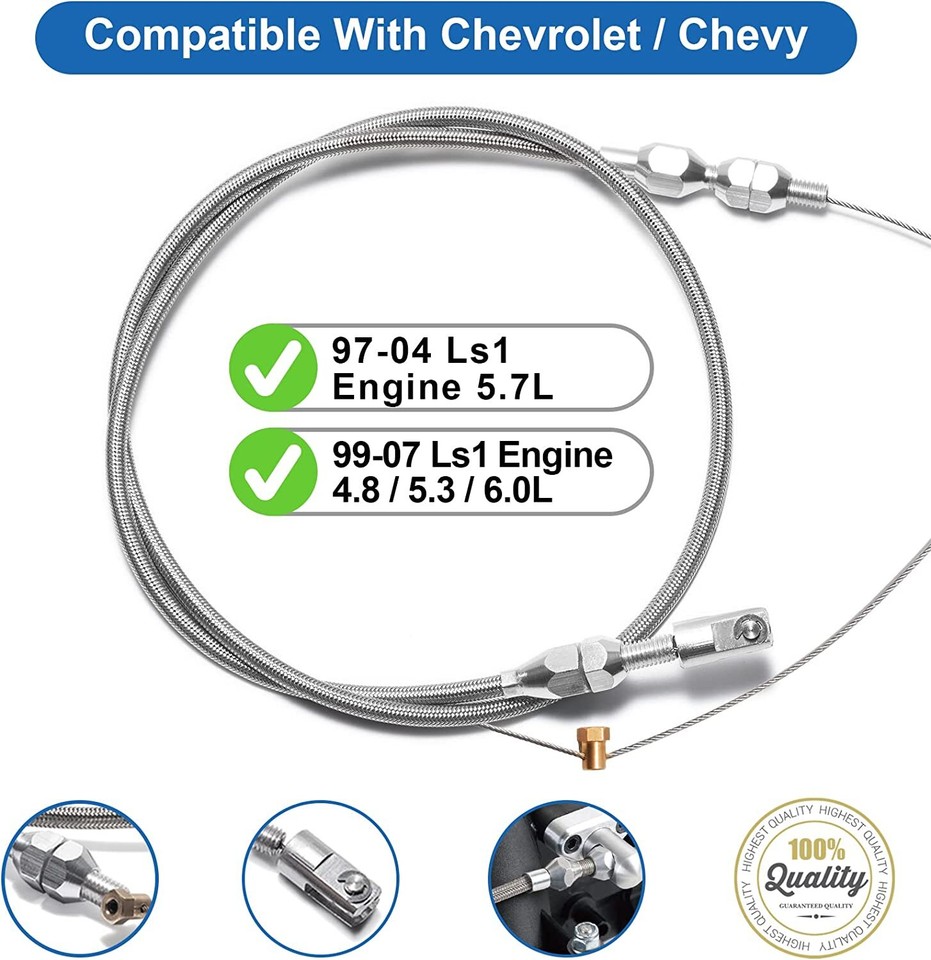 92mm Throttle Body & TPS IAC Throttle Cable Bracket for LSX LS LS1 LS2 ...