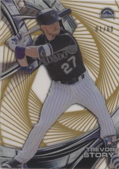 2016 Topps High Tek - Trevor Story #HT-TS Pattern 1 Spiral Vortex/Maze ...