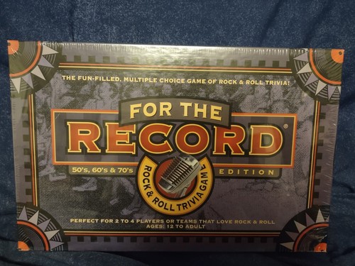 For The Record: Rock & Roll Trivia Game 50s 60s 70s Edition Board Game ...