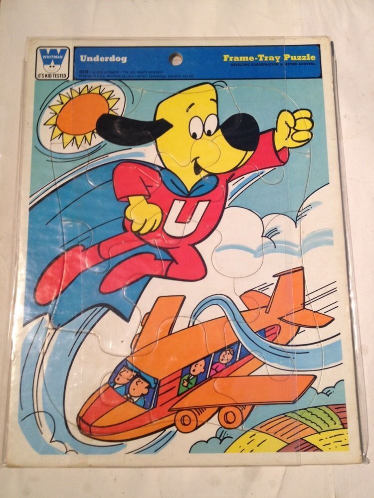 UNDERDOG FRAME TRAY PUZZLE 1976 | eBay