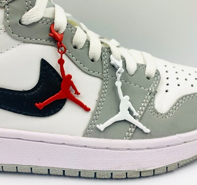 Neue Metall Schnallen / Lace Locks Jordan Buckles rot weiß 1 Stück | eBay