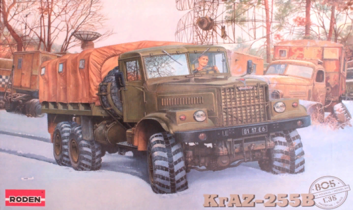 USSR KrAZ-255B Soviet Military Truck - model kit 247 mm scale 1/35 ...