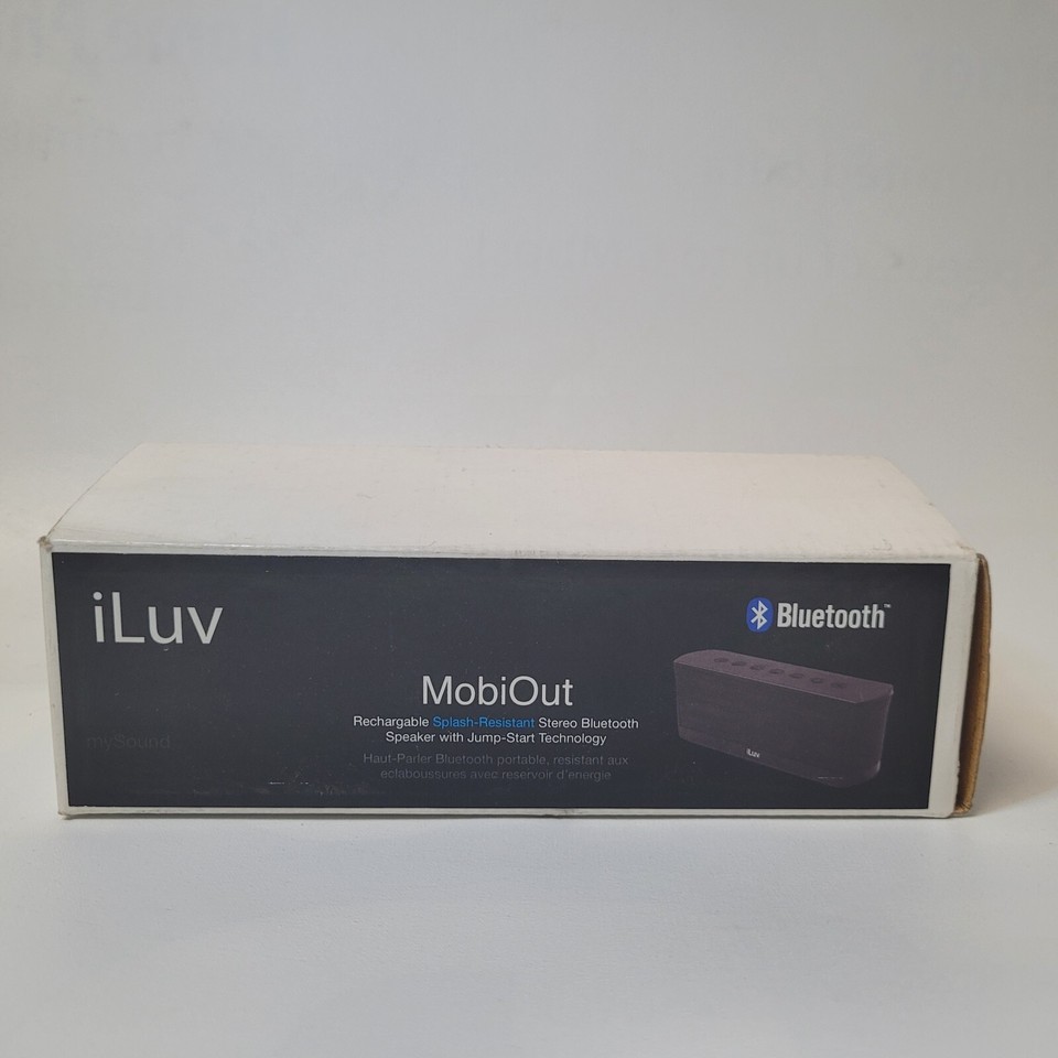 iLuv Mobiout iSP233 Stereo Bluetooth Speaker Rechargeable Splash ...
