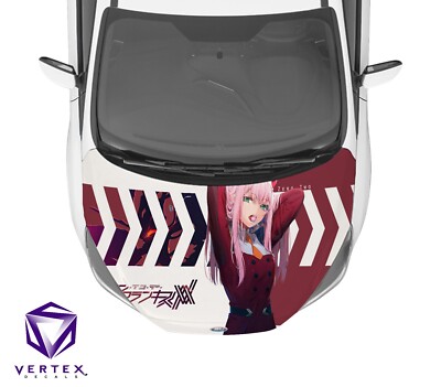 Zero Two 02 Darling Franxx Z6 Anime Hood Wrap Weatherproof Vinyl Decal ...