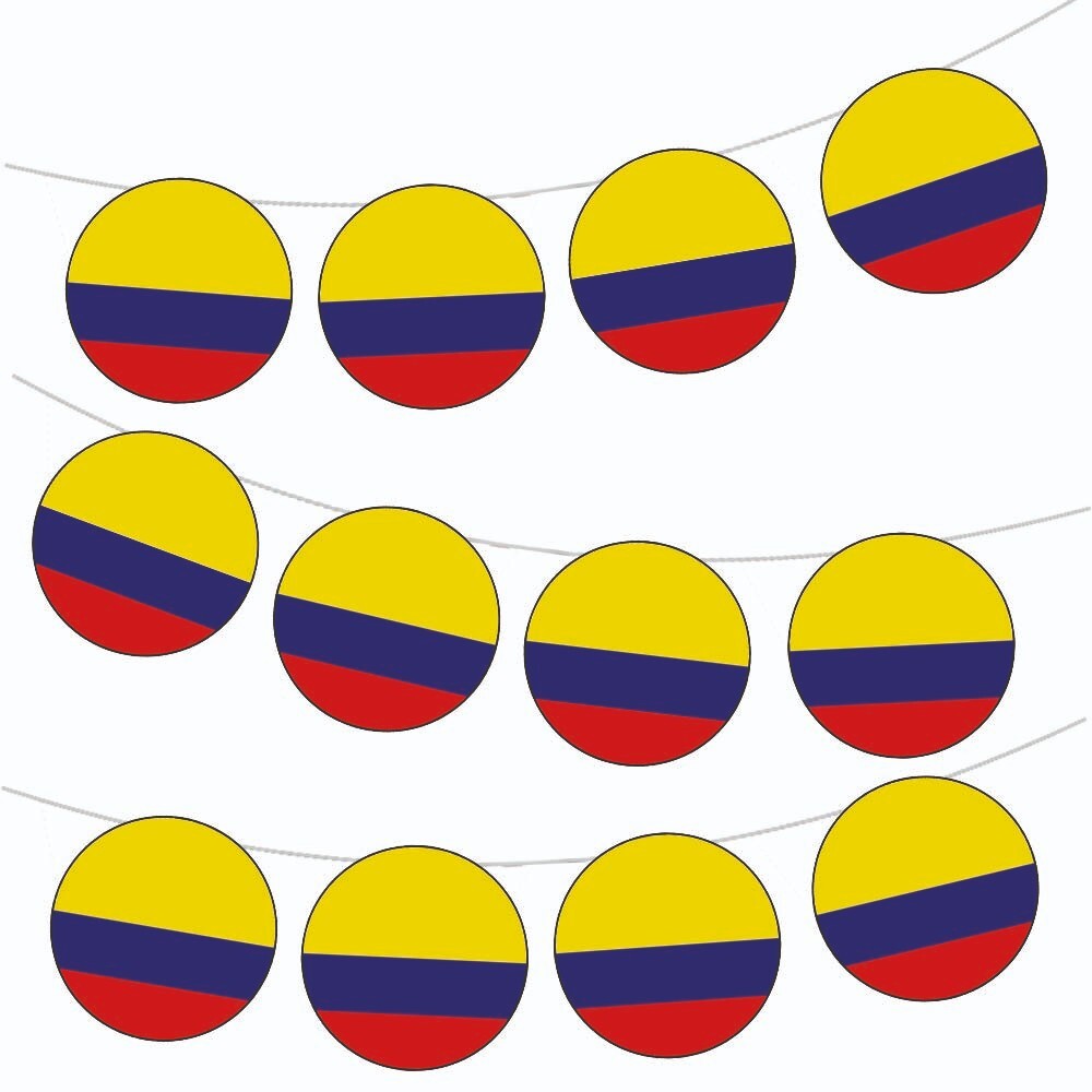 Columbia Columbian Flag Bunting Party Decorations World Events 12pcs | eBay