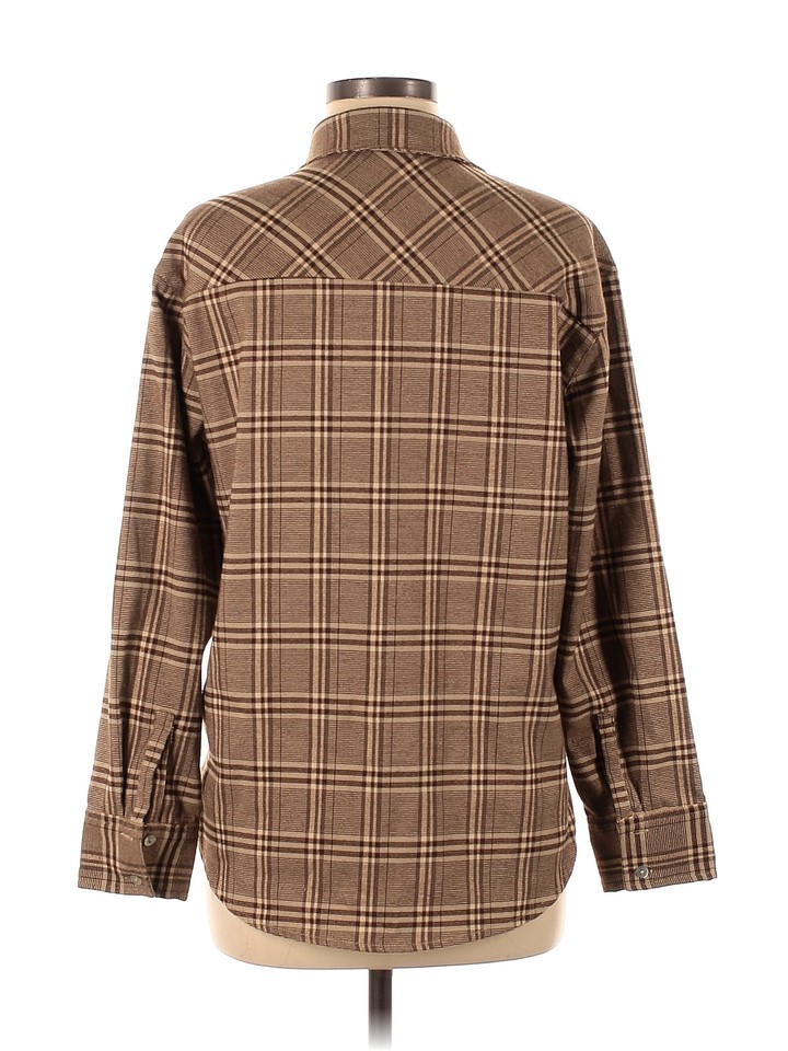 Nia Women Brown Long Sleeve Blouse Xs Ebay