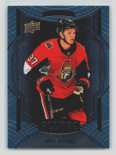 2020-21 Upper Deck Allure Josh Norris ROOKIE CARD #123 - Ottawa ...