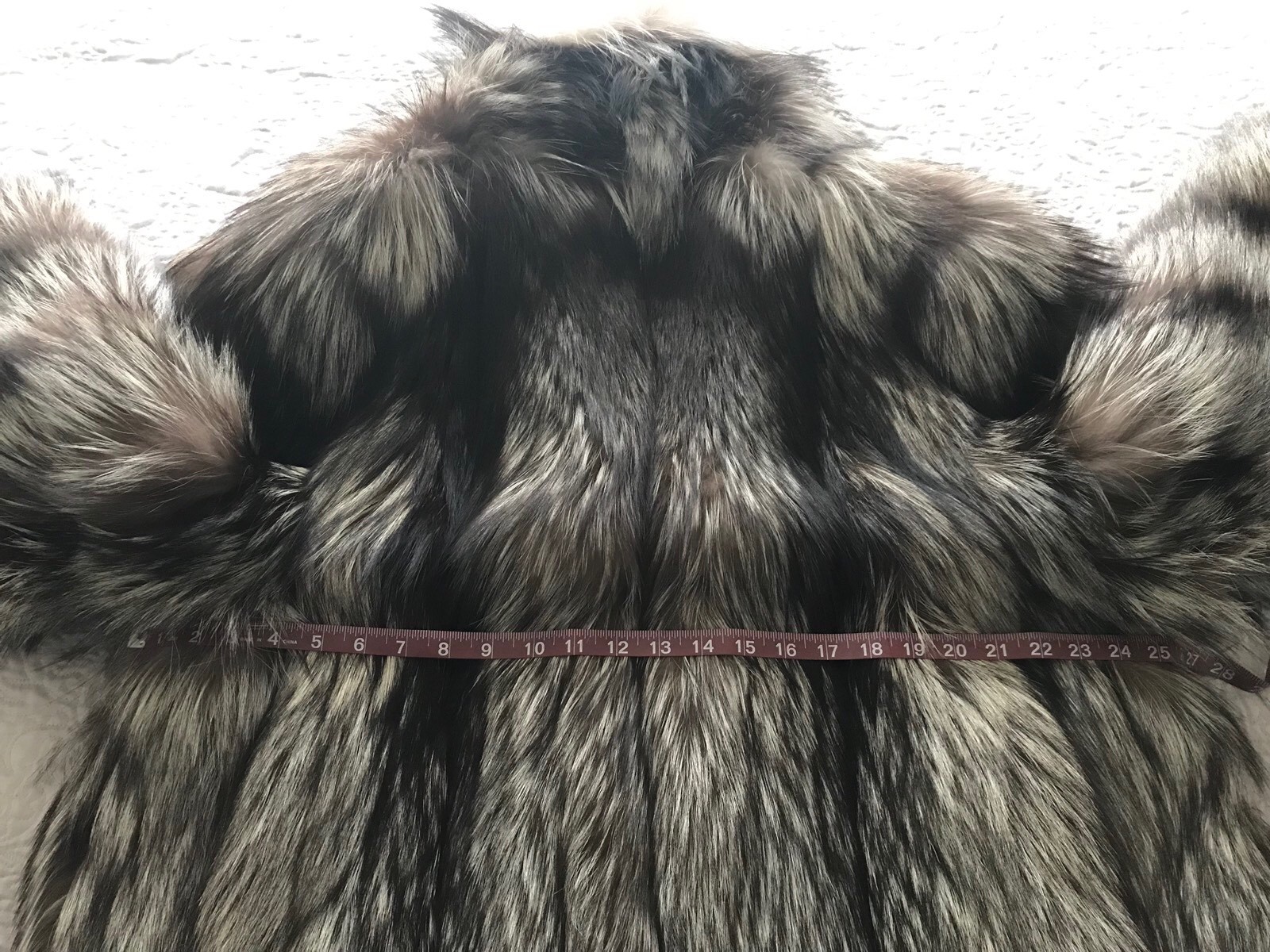 Women's Natural Silver Fox Jacket by Vogue Furs/George's Furs - Size L ...