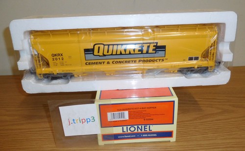 LIONEL TCA 6-52594 QUIKRETE CONCRETE ACF 4-BAY HOPPER CAR TRAIN O SCALE ...