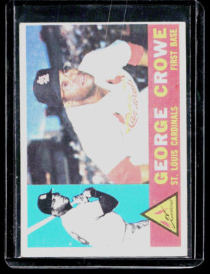 1960 Topps VERY GOOD George Crowe #419a St. Louis Cardinals | eBay