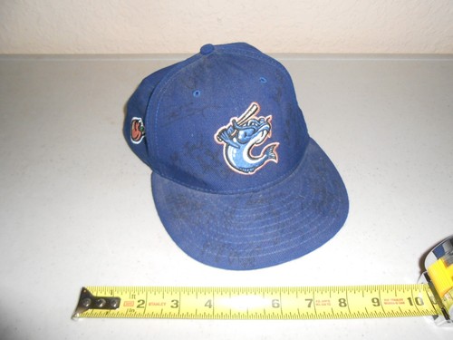 NEW ERA 59 FIFTY COLUMBUS CATFISH BASEBALL TEAM SIGNED CAP MULTIPLE ...