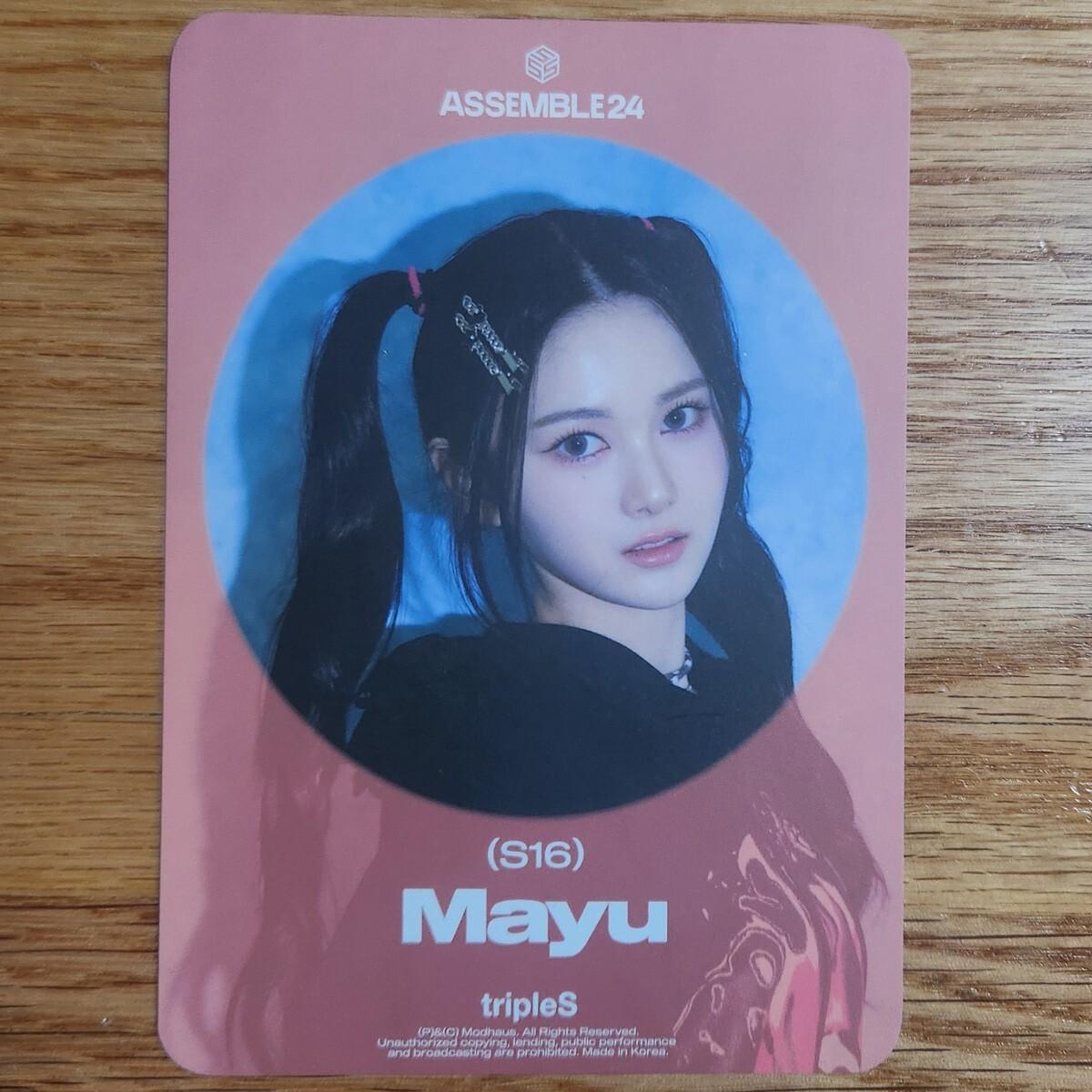 Modhaus Tattoos Mayu Official Visual Card TripleS Assemble 24 Genuine