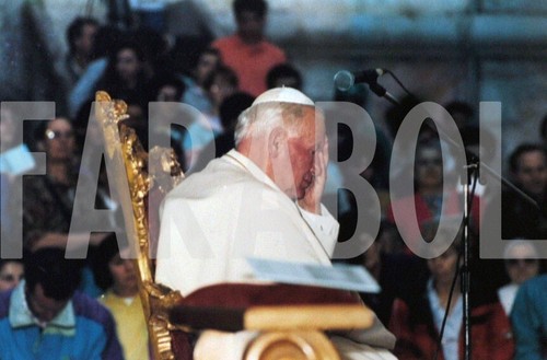 Photo De Presse Vintage Religion Pape Giovanni Jean-Paul II a Santo | eBay
