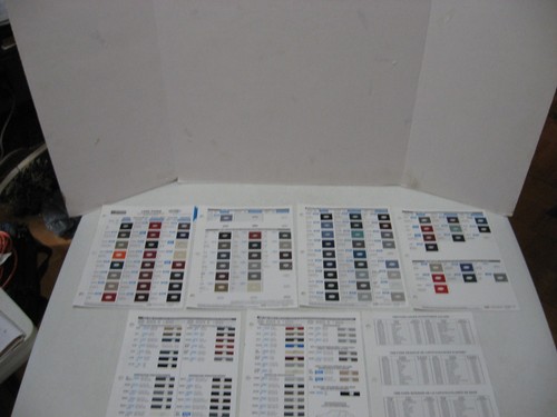 1996 Ford Original DuPont 14 Page Paint Color Chip Chart | eBay