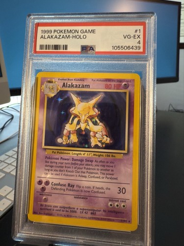 Alakazam 1999 Pokemon Base Set Holo #1/102 PSA 4 | eBay