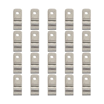 20 Pcs R Type Clips Metal Cable Clamp Fixing Buckle Ties Reusable Wire ...