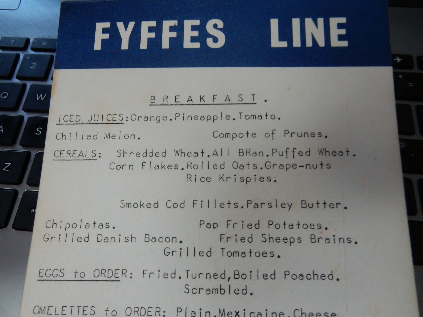 1970 TSS GOLFITO artist ink sketch FYFFES LINE LANDLUBBER PUNT PUNTING ...