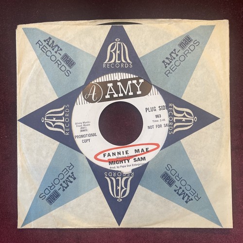 MIGHTY SAM 45 Fannie Mae/Badmouthin' VG+ on Amy PROMO soul funk | eBay