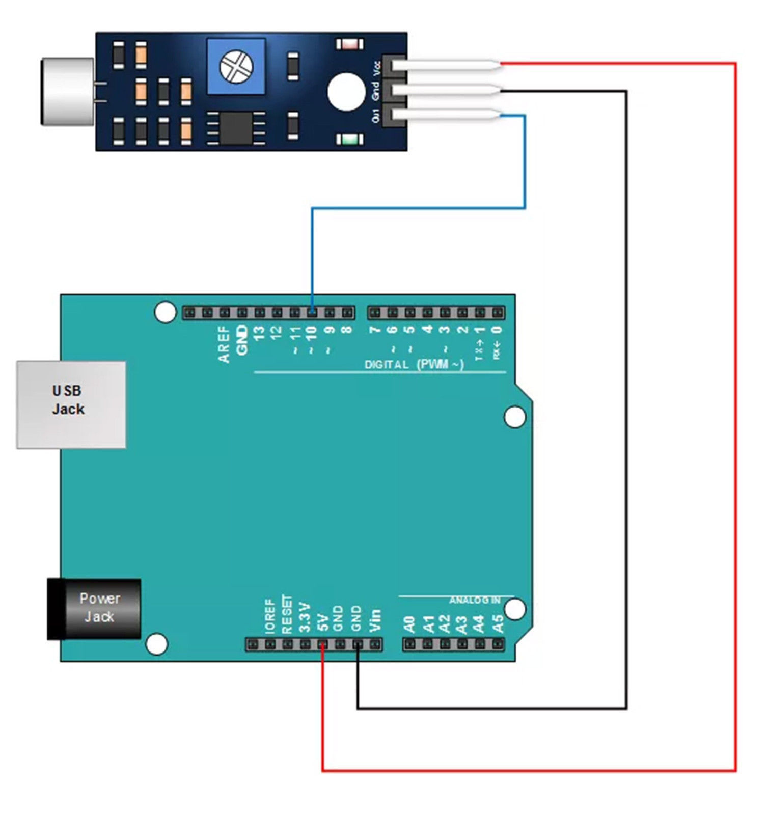 Sound Detection Sensor Module Electret Condenser Microphone Arduino PIC ...