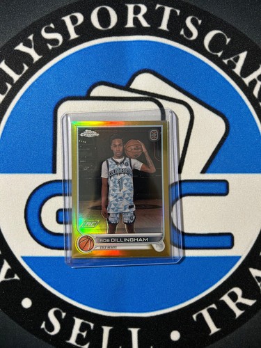 2022-23 Topps Chrome OTE Rob Dillingham Gold RC #/50 #31 Timberwolves ...