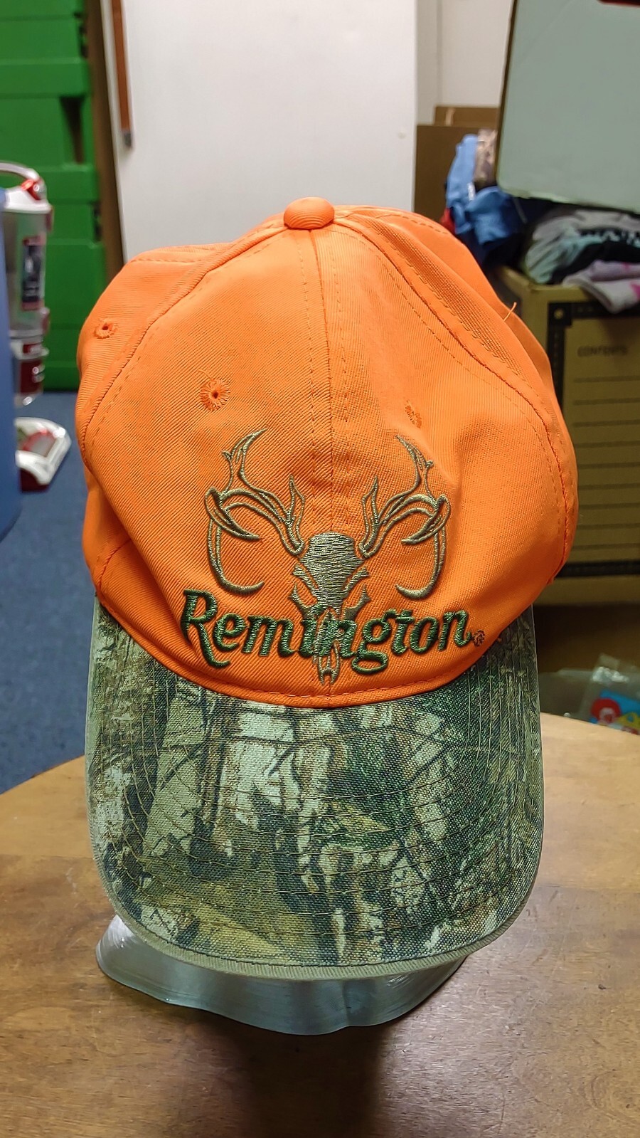 Remington Orange & Camouflage Adjustable Ball Cap Hat… - Gem