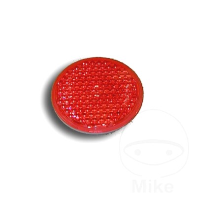 Motorcycle Reflector Round Red 80 mm Self Adhesive | eBay