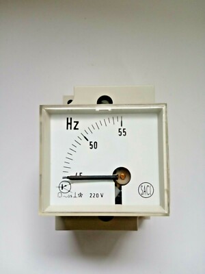 SACI Analog Frequency Meter FC5ARS Panel Scale 45 - 55 Hz 220V Square ...