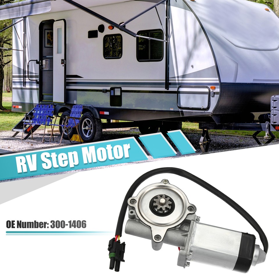 RV Step Motor Entry Step Motor Replacement 300-1406 Motor for RV Coach ...
