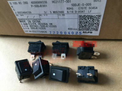 1PC NEW ALPS SDDJE10300 10A 250VAC 2pin Rocker switch | eBay