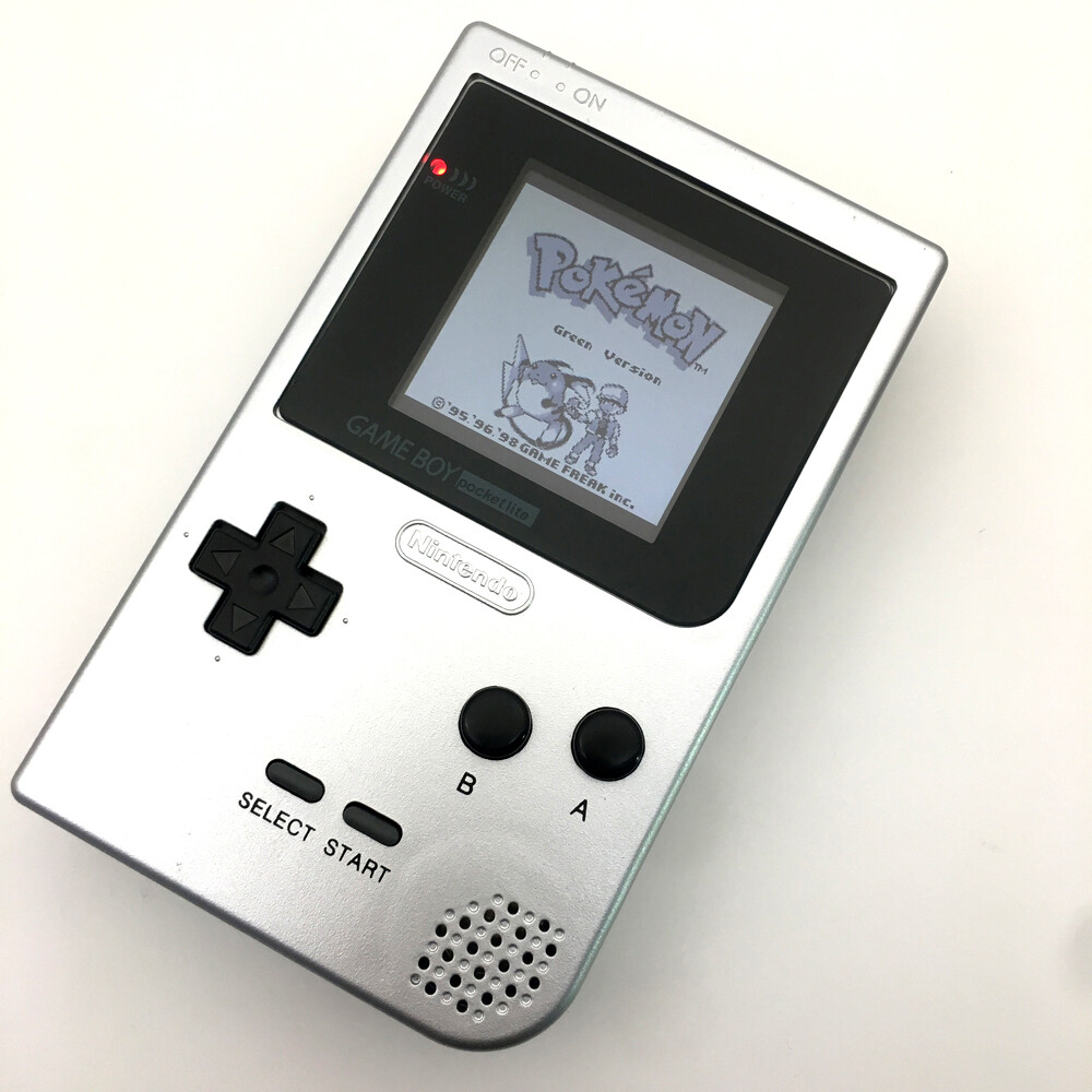 Silver 5 levels brightness Backlight LCD Screen Game Boy Pocket GBP ...