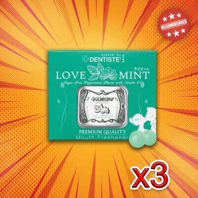 3X Mouth Freshener Mastic Oil Mint Herb Sugar Free Sukkiri By Dentiste ...