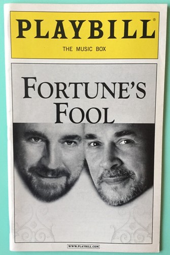 Playbill Fortune's Fool Frank Langela Alan Bates Enid Graham Benedick ...