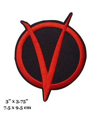 V for Vendetta Logo Embroidered Iron On Patch | eBay