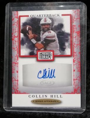 COLLIN HILL 2021 Sage Premier Draft #A108 Red Rookie Auto RC AUTO South Carolina | eBay