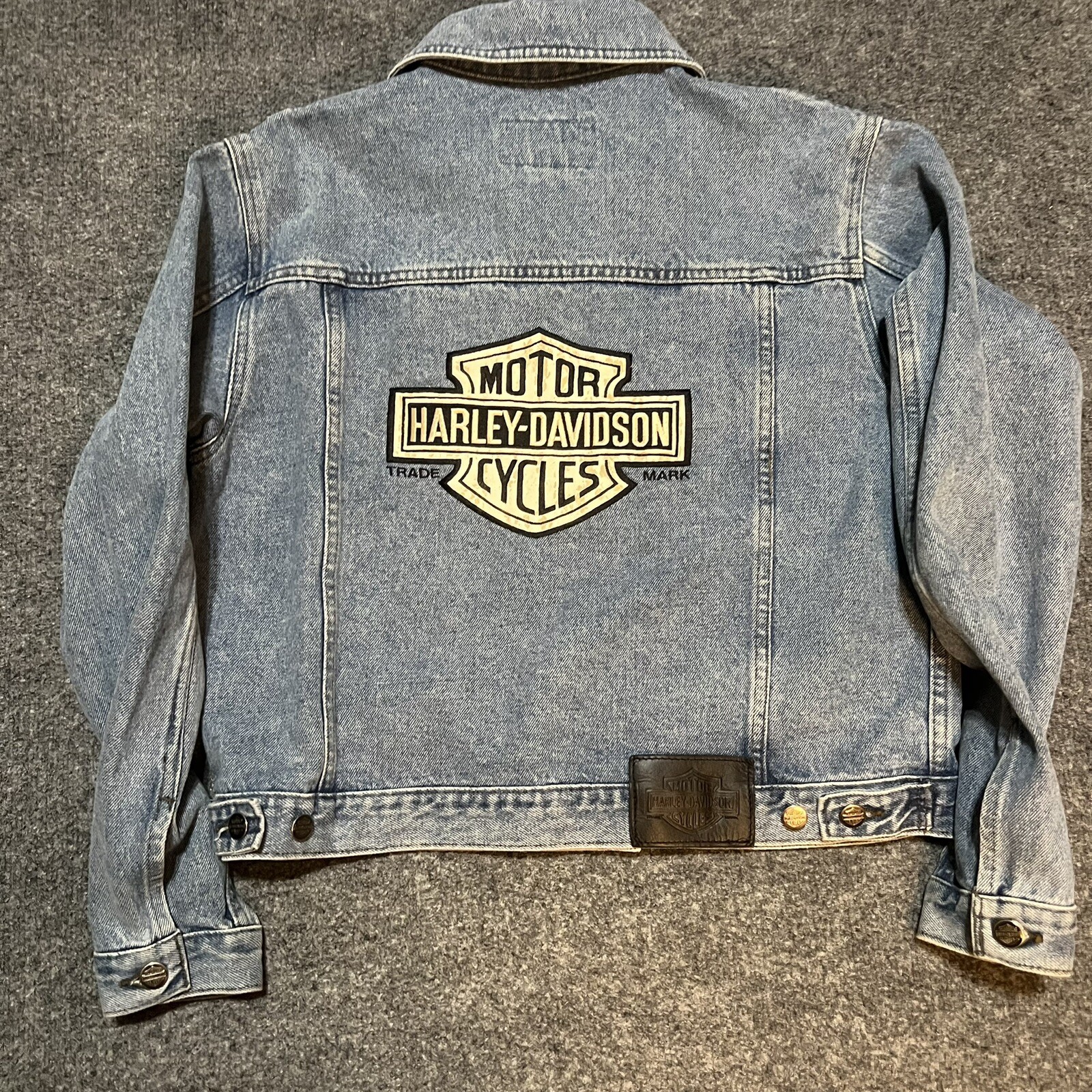 Harley Davidson Motorcycle biker Men’s Denim jacket - Gem