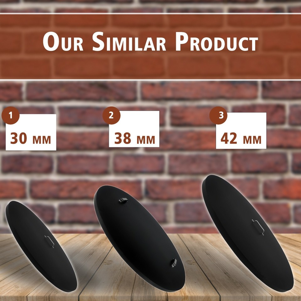 Fire Pit Lid , Round - 36" With Handle, Snuffer Lid, Fire Pit Pan Lid ...