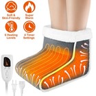 Electric Large Foot Heating Pad Soft Foot Warmer Boots Heating Women ...