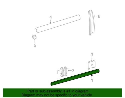 Genuine Mercedes-Benz Body Side Molding 203-690-50-62-9999 for sale ...