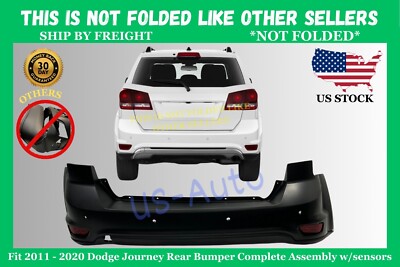 Fit 2011 - 2020 Dodge Journey Rear Bumper Complete Assembly w/holes ...