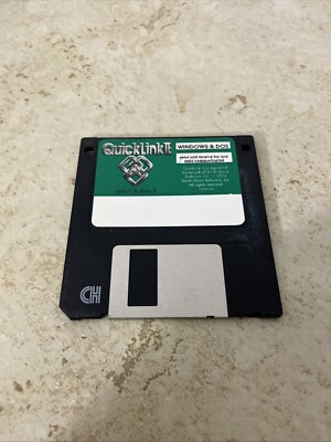 Vintage Computer Software SmithMicro QuickLink II 1993 Windows & DOS 3.5" Floppy | eBay