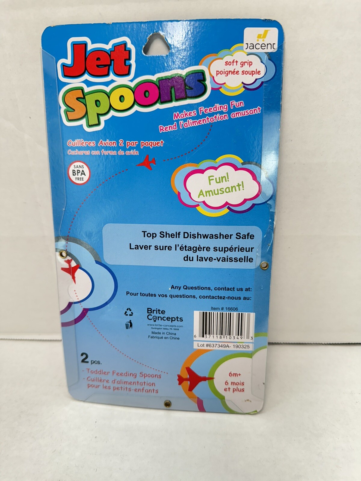 Baby Airplane Spoons Pink Set of 2 Jet Toddler Soft Grip Feeding Spoons ...