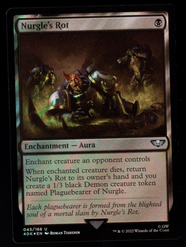 Nurgle's Rot 045/168 Uncommon Surge Foil Warhammer 40K MTG NM | eBay