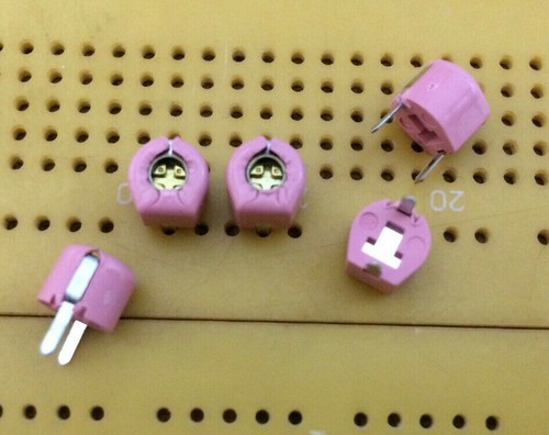 4.2pF - 20pF 100V Ceramic Trimmer Variable Capacitors Pink Murata TZ03 ...