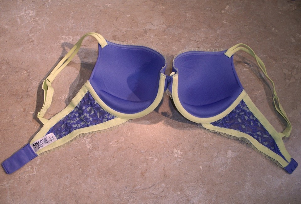 611 DKNY Lavender Blue Seamless Cup Underwire Bra 32 D Style #458000 | eBay