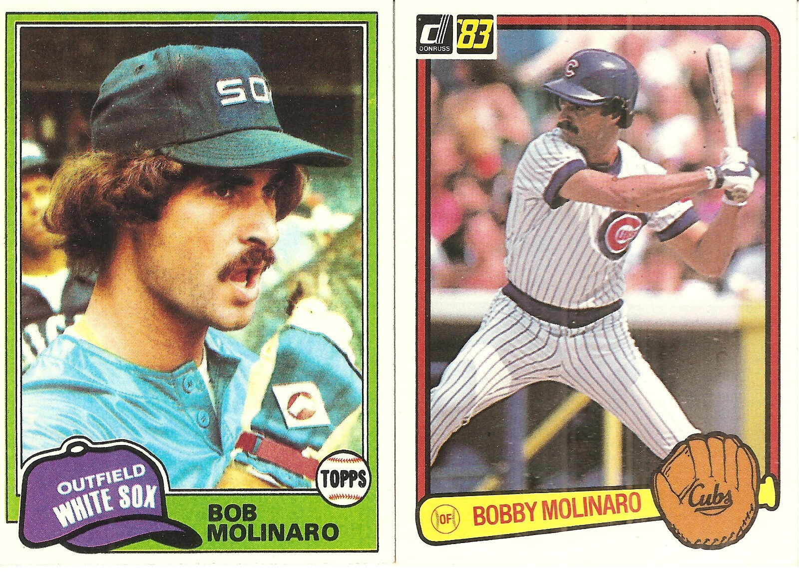 2 DIFFERENT CARD BOB MOLINARO BASEBALL CARD LOT 162 | eBay