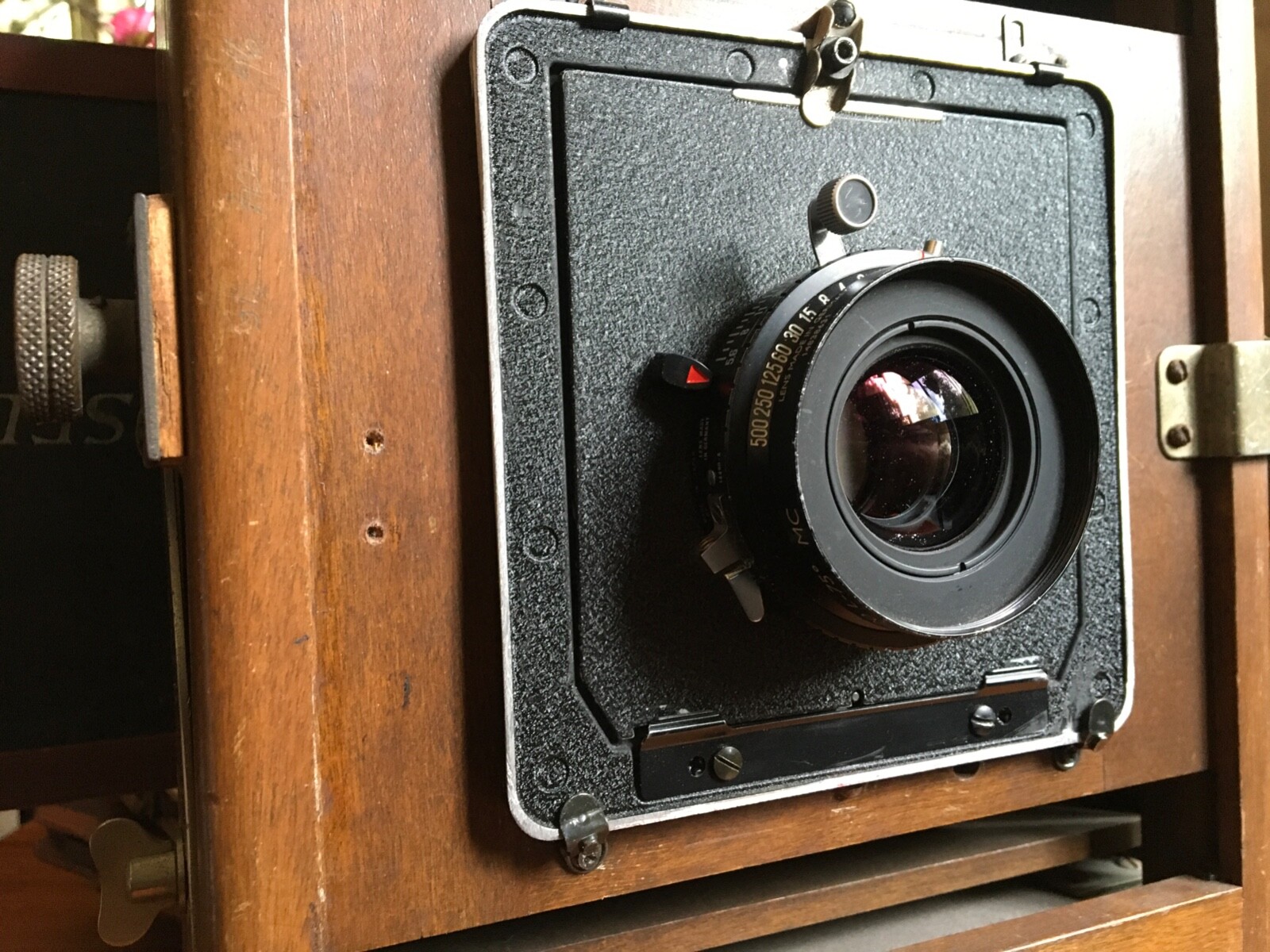 Vintage 5x7 Wooden View Camera + Apo 120 Symmar Schneider lens ,4 ...