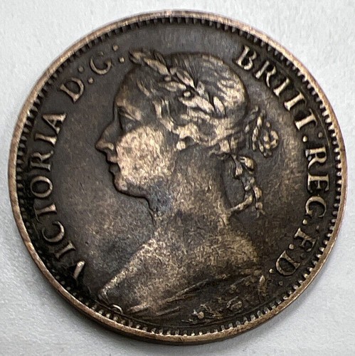 1886 Victoria Farthing | British Copper Coin | Collectable Grade | a996 ...