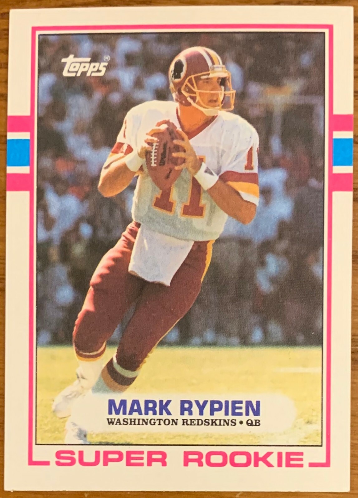 MARK RYPIEN, 1989 TOPPS ROOKIE CARD, EXCELLENT CONDITION, NFL LEGEND ...