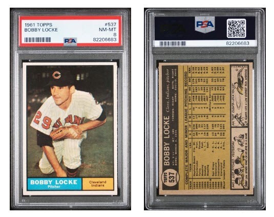1961 Topps Bobby Locke #537 PSA 8 NM MT | eBay